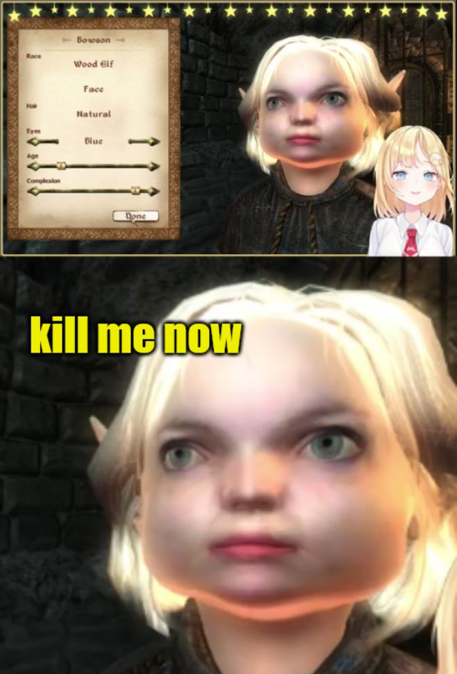 what a cursed character creation, this is WIDE Ame | Scrolller