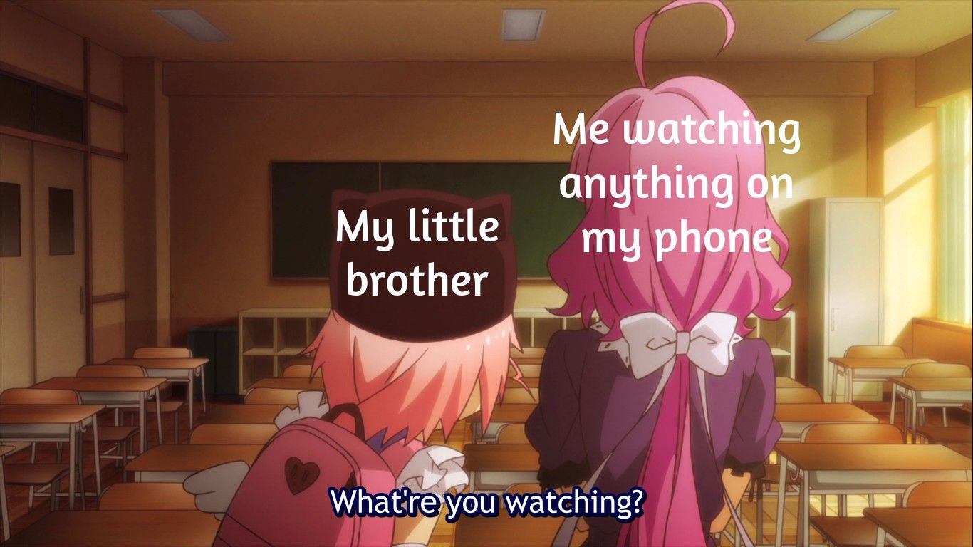 Whatcha look'n at? Gakkou Gurashi Meme a Day (#36) | Scrolller