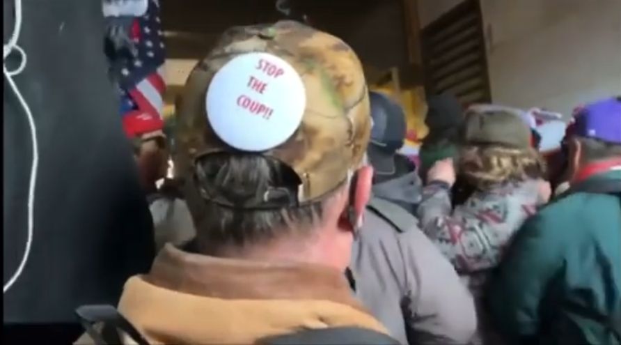 While storming the Capitol | Scrolller