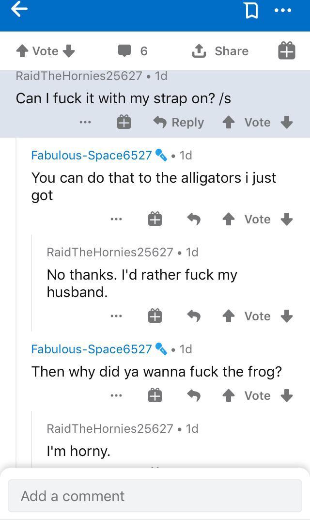 Why does she want to fuck the frog | Scrolller