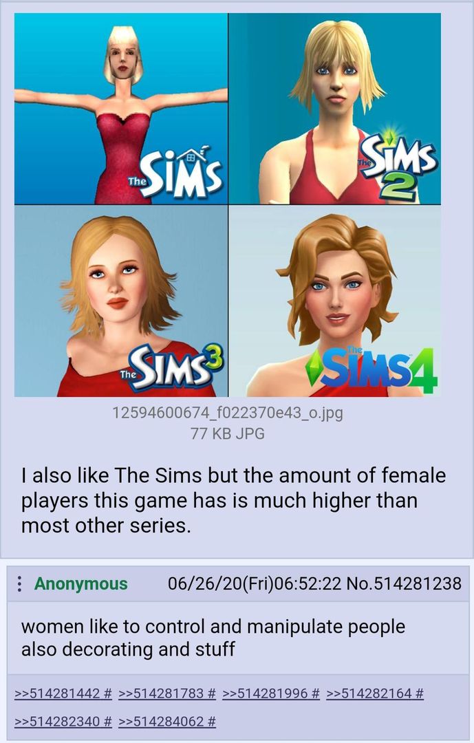 Why girls play the sims | Scrolller