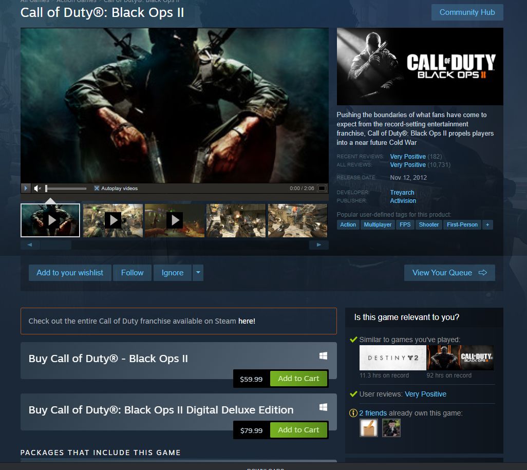 Why is Black Ops 2 on PC still $60? [BO2] | Scrolller