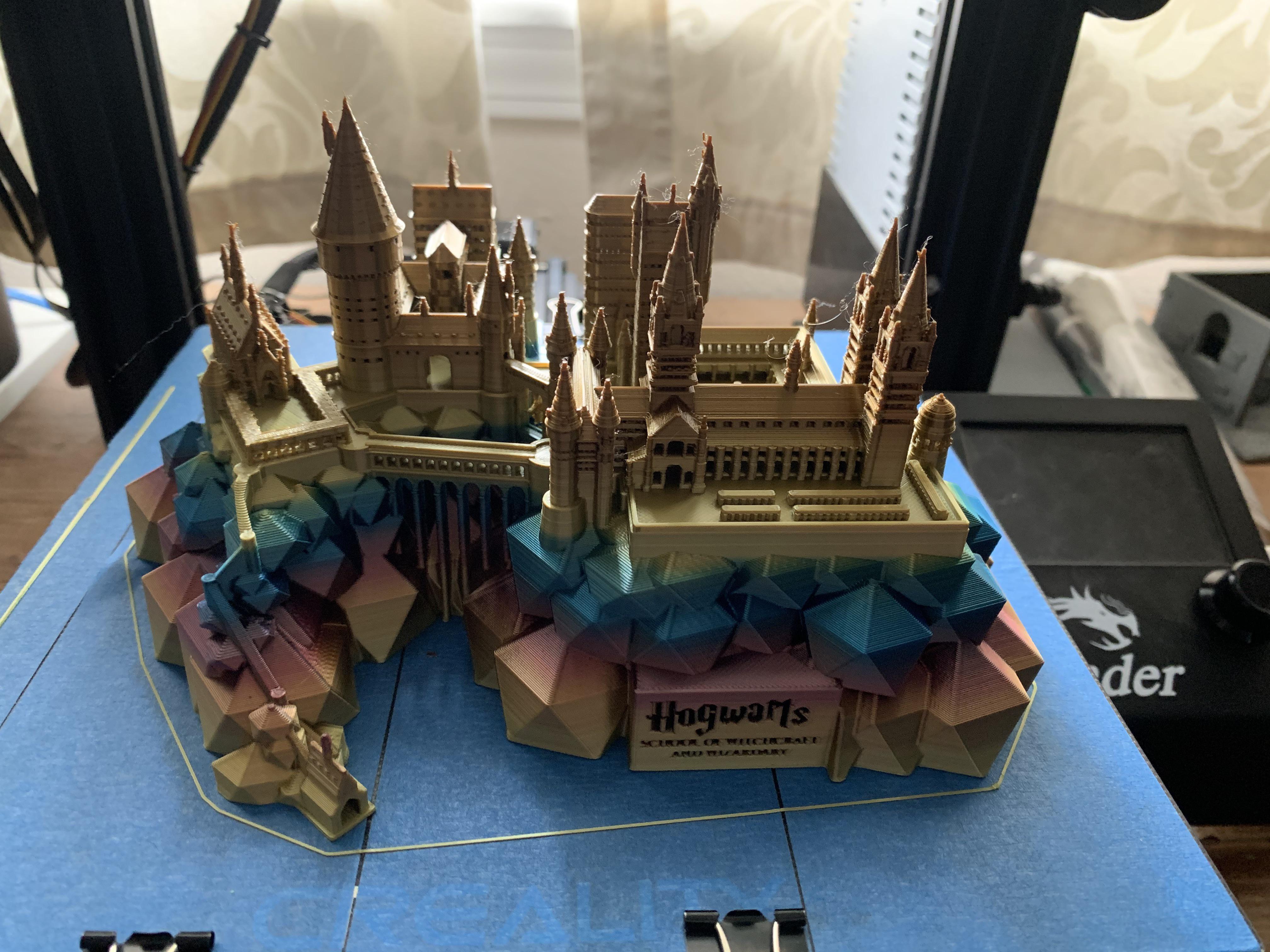 Wife like Harry Potter so I printed Hogwarts. | Scrolller
