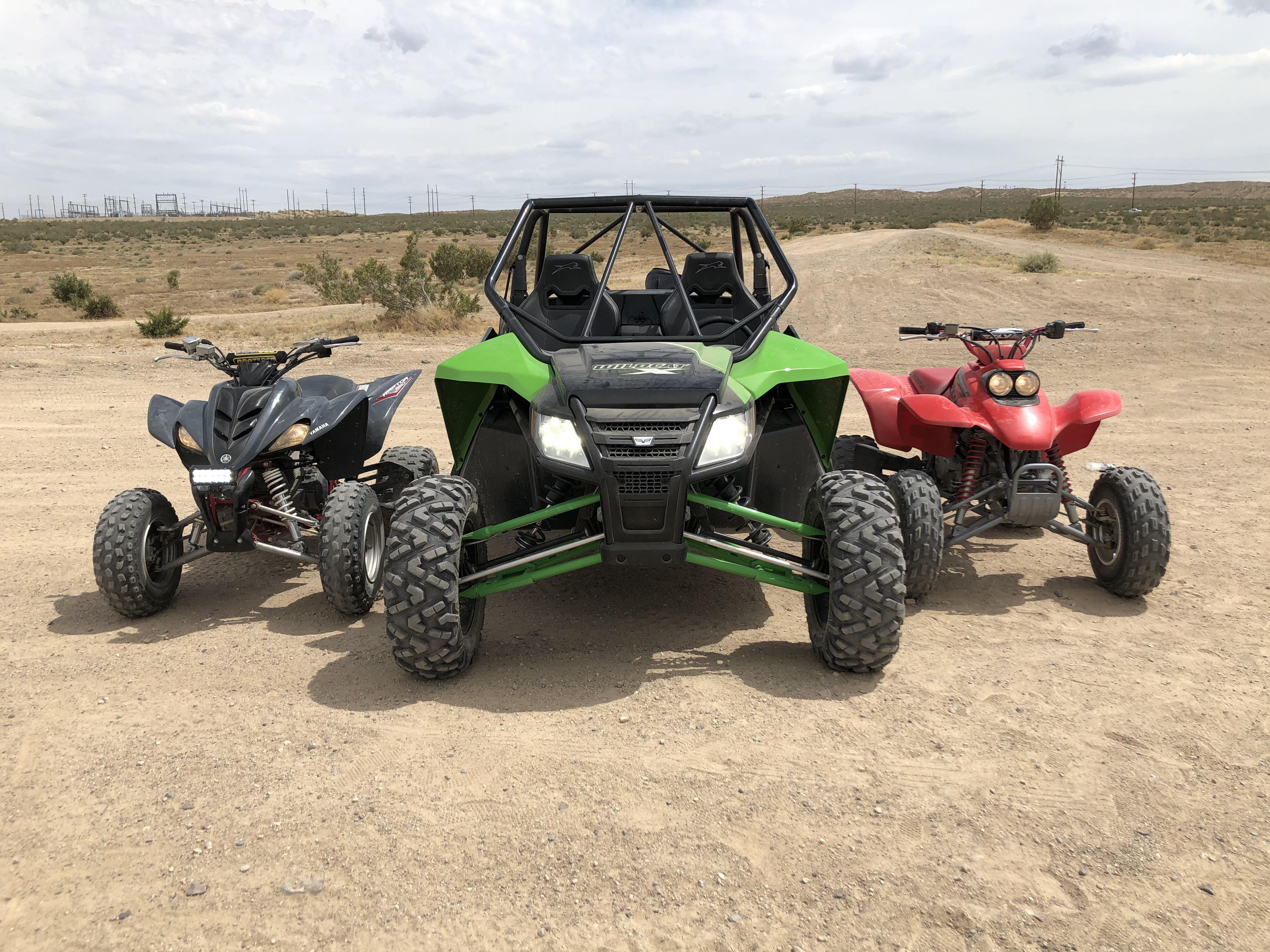 Wildcat, 2007 Yamaha Raptor 350 and a 2004 Honda Sportrax 400ex | Scrolller