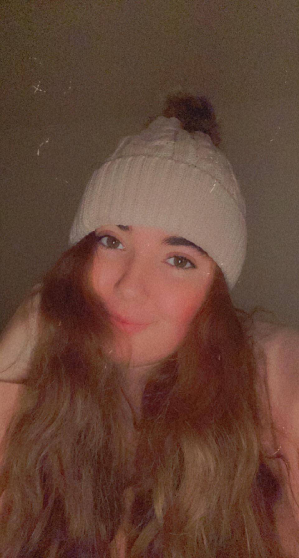 Winter time selfie (f19) my heater broke so wearing hats and gloves inside is the way to go ...