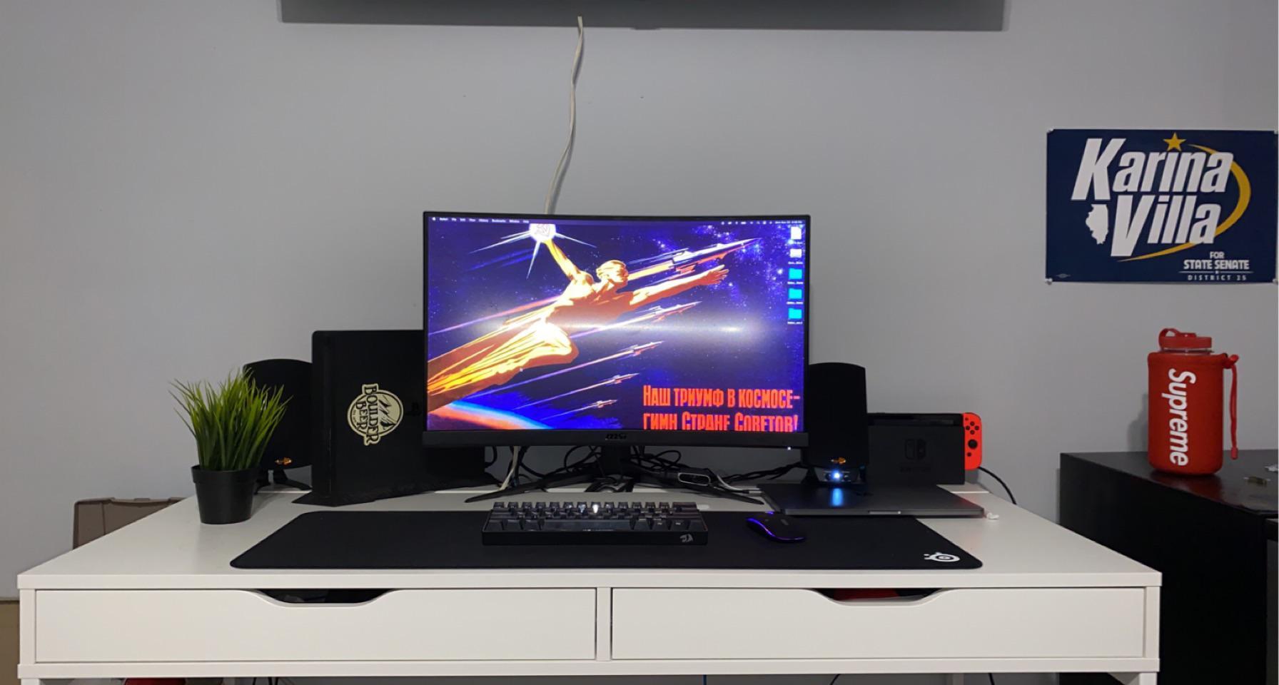 WIP just got everything set up yesterday still gotta work on cable management but this is my ...