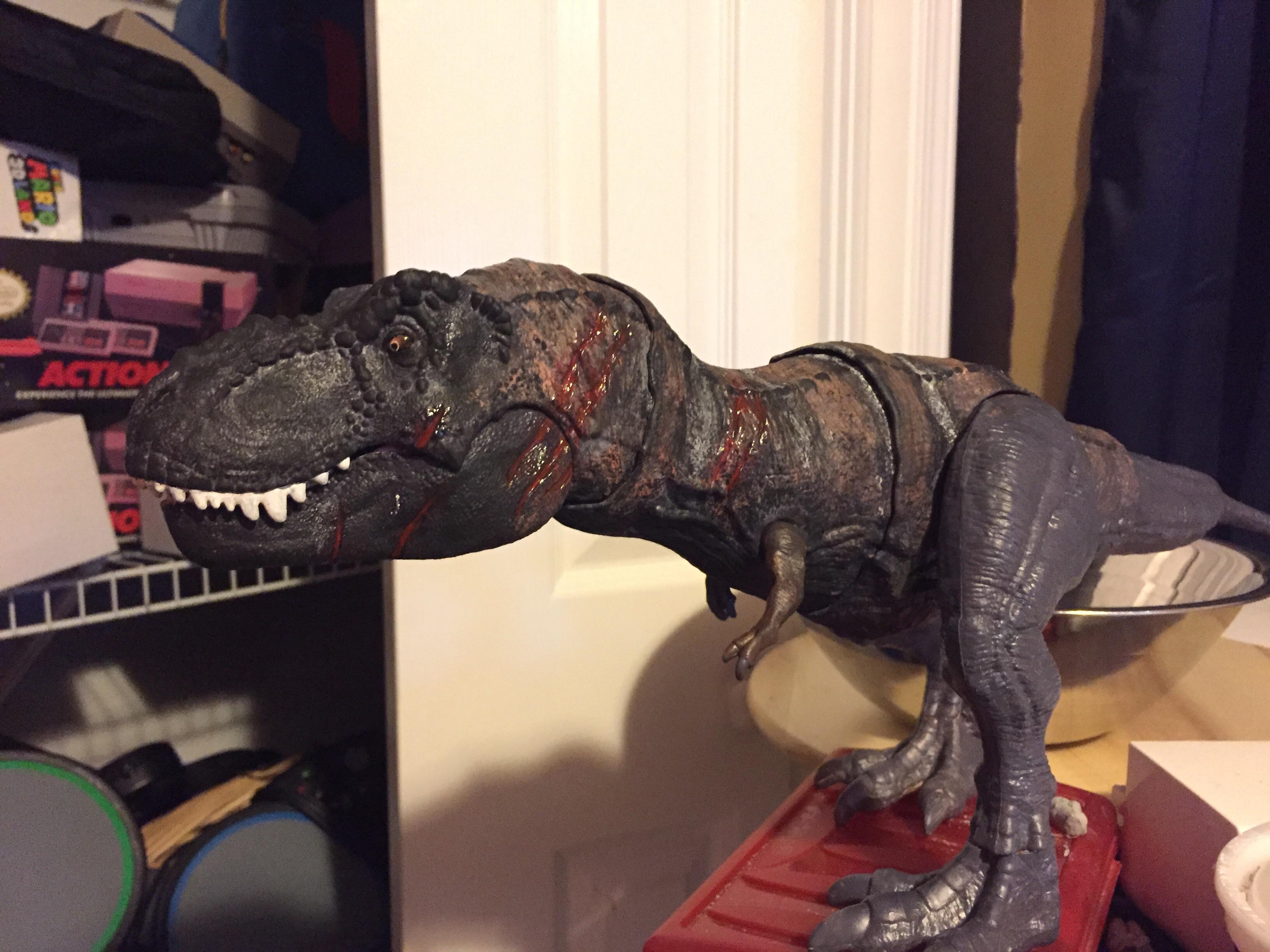 WIP Mattel T. Rex repaint! | Scrolller