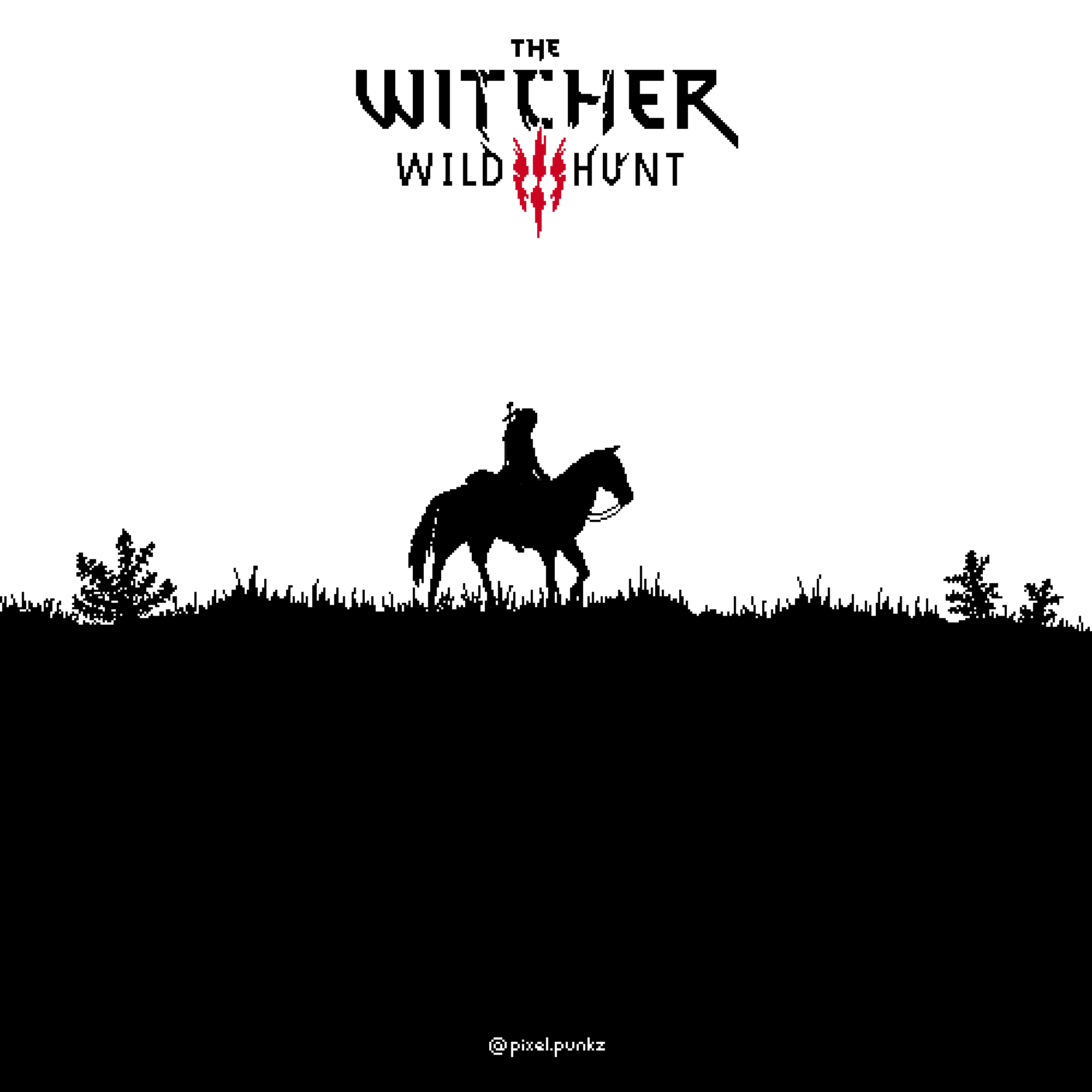 Witcher 3 pixel art | Scrolller