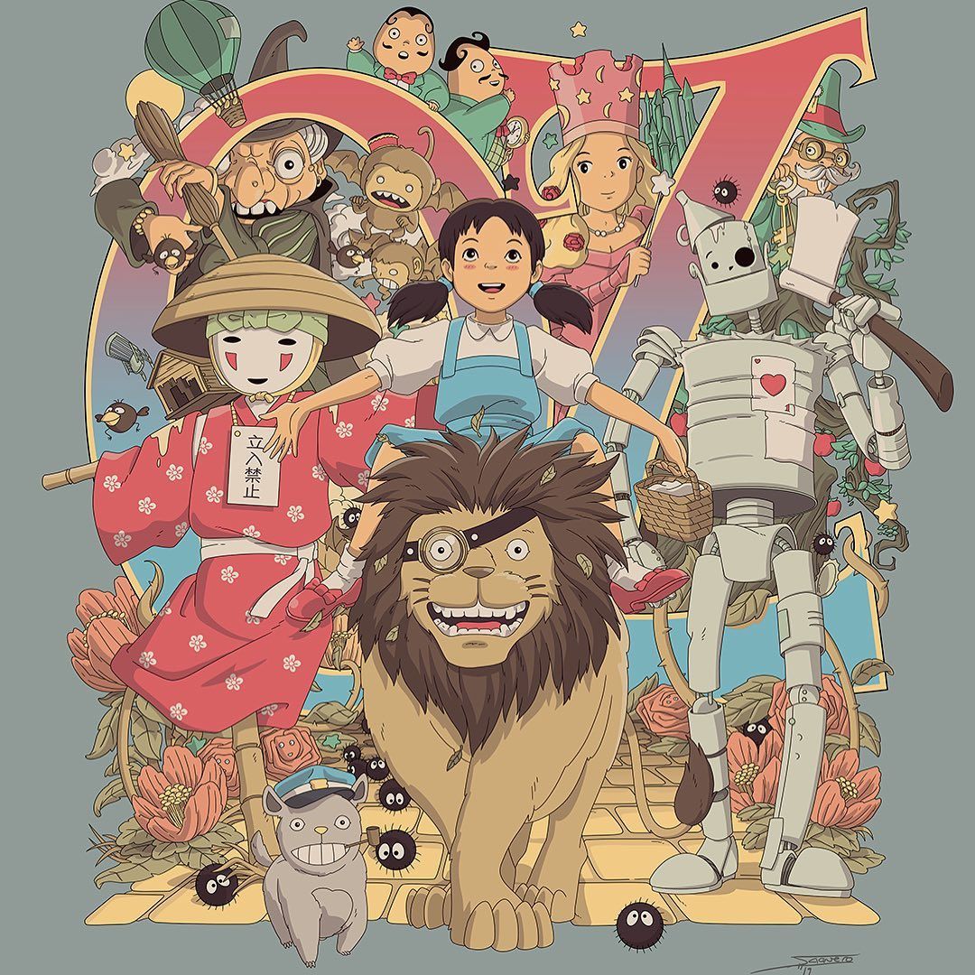 Wizard of Oz in Studio Ghibli style by Angel Saquero | Scrolller