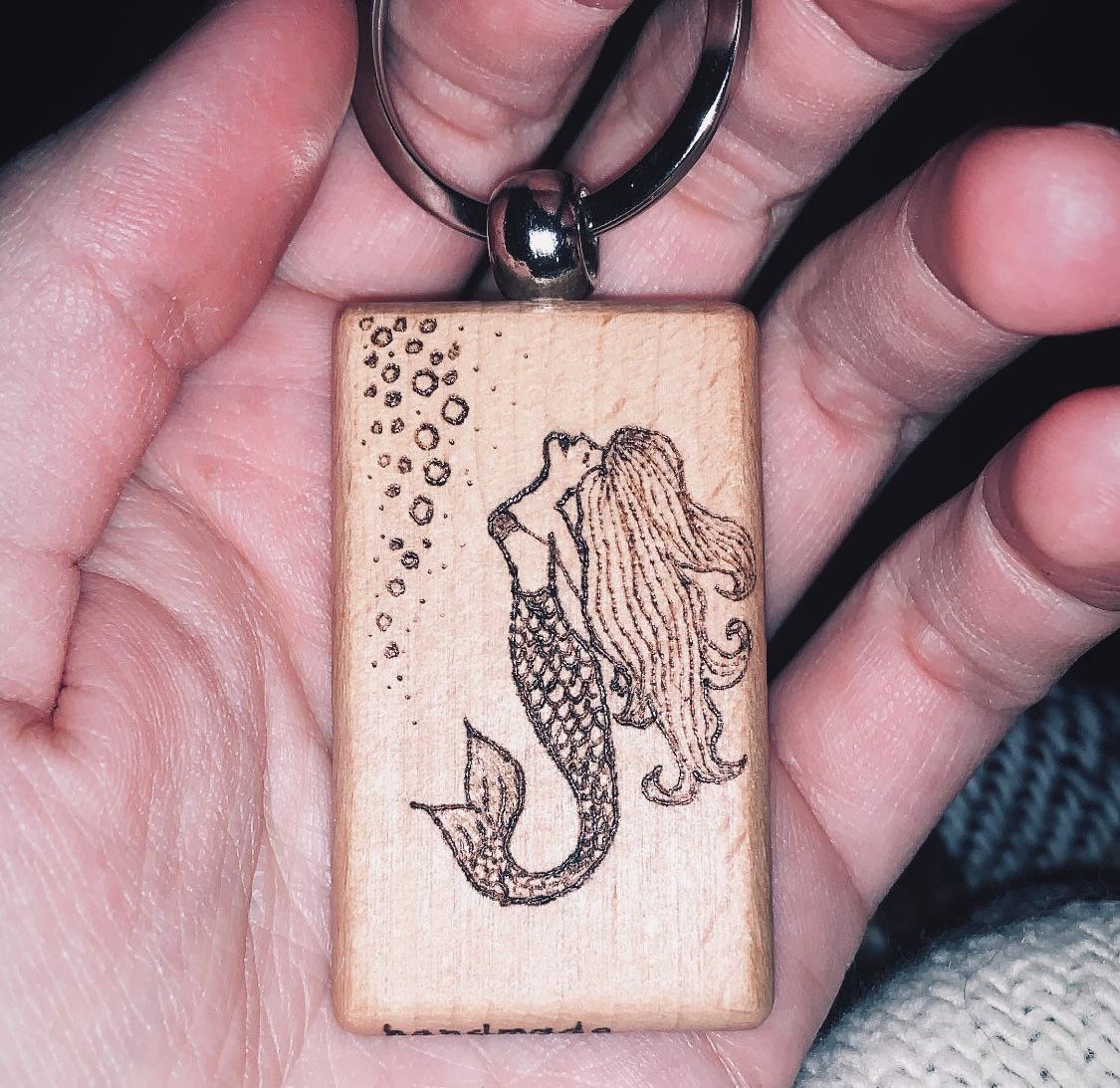 Woodburning on keychain! | Scrolller
