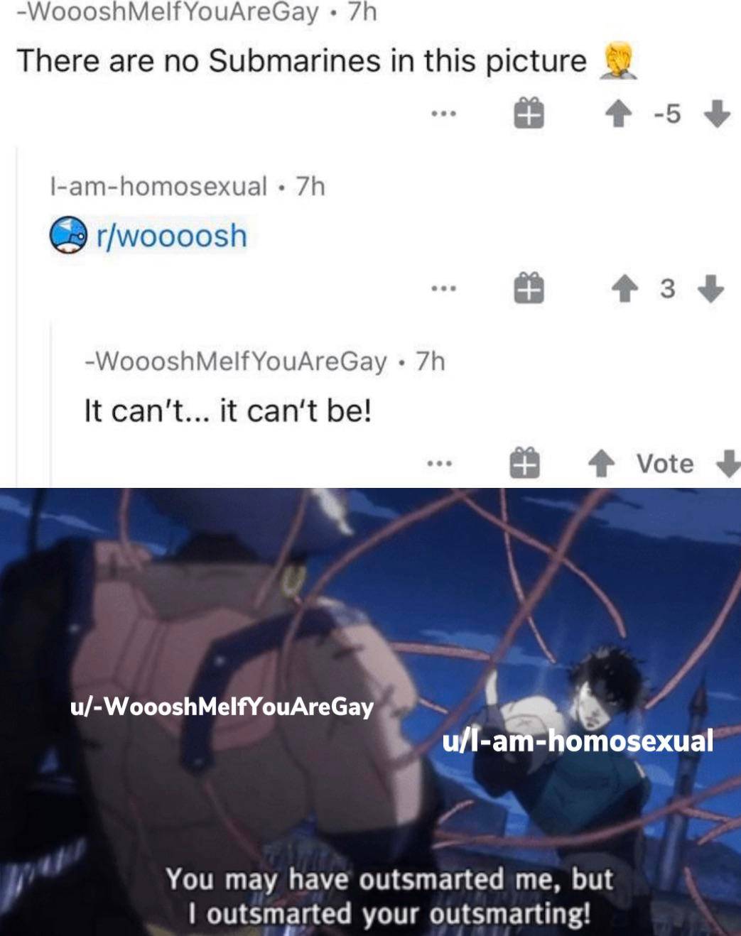 Woosh (no homo) | Scrolller