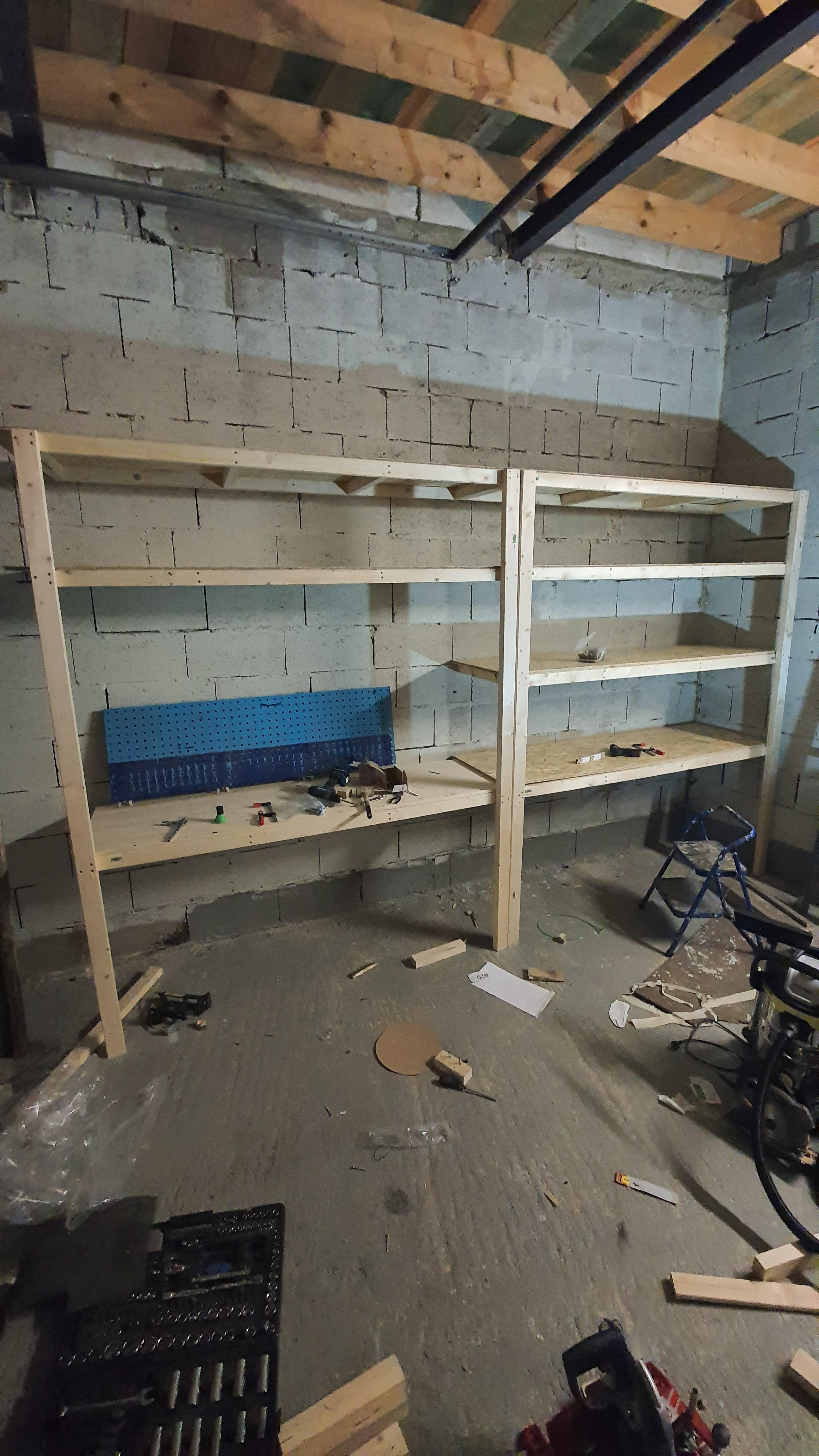 Work in progress! Workbench shelf combo | Scrolller