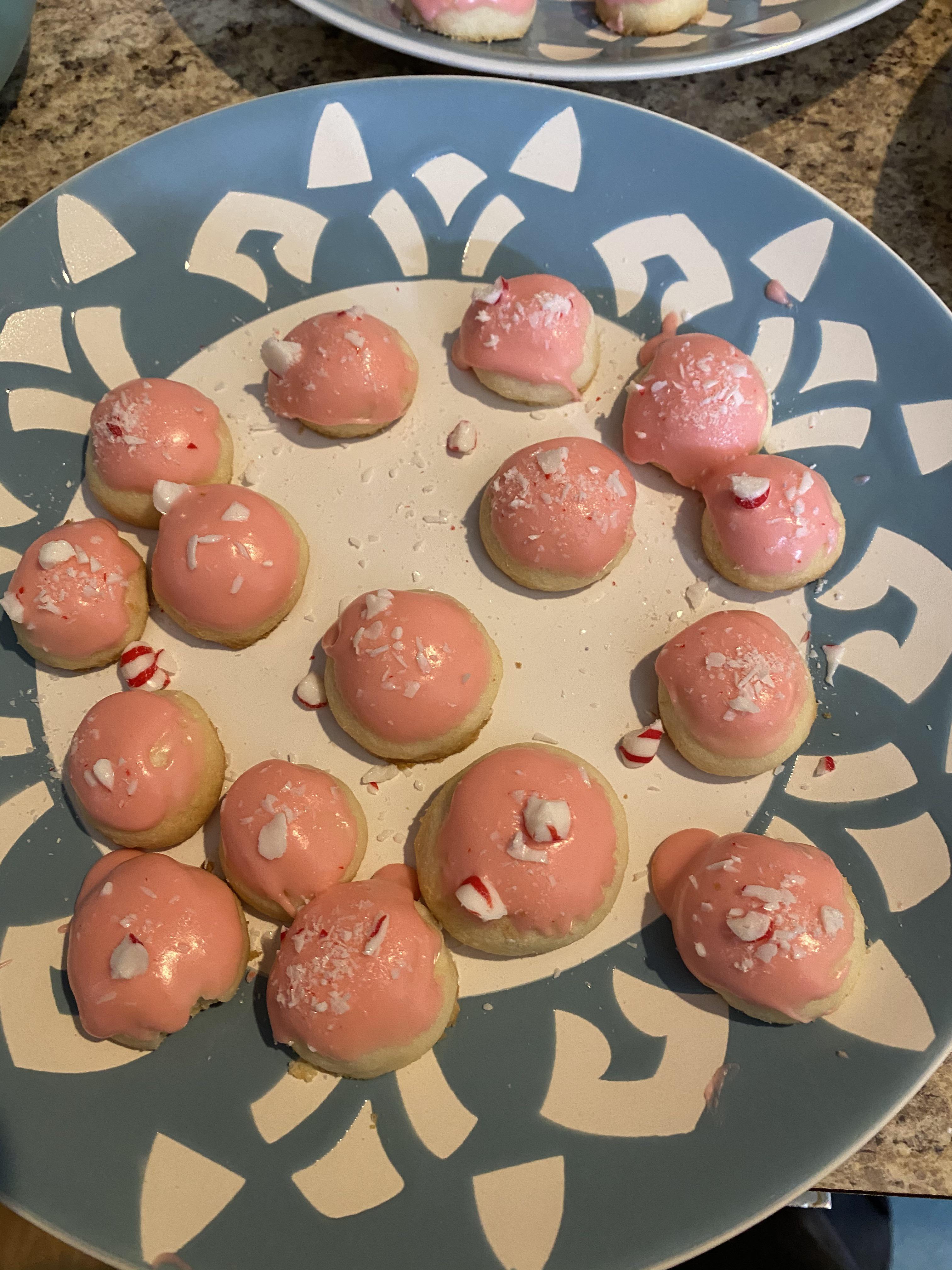 Working on peppermint cookies | Scrolller