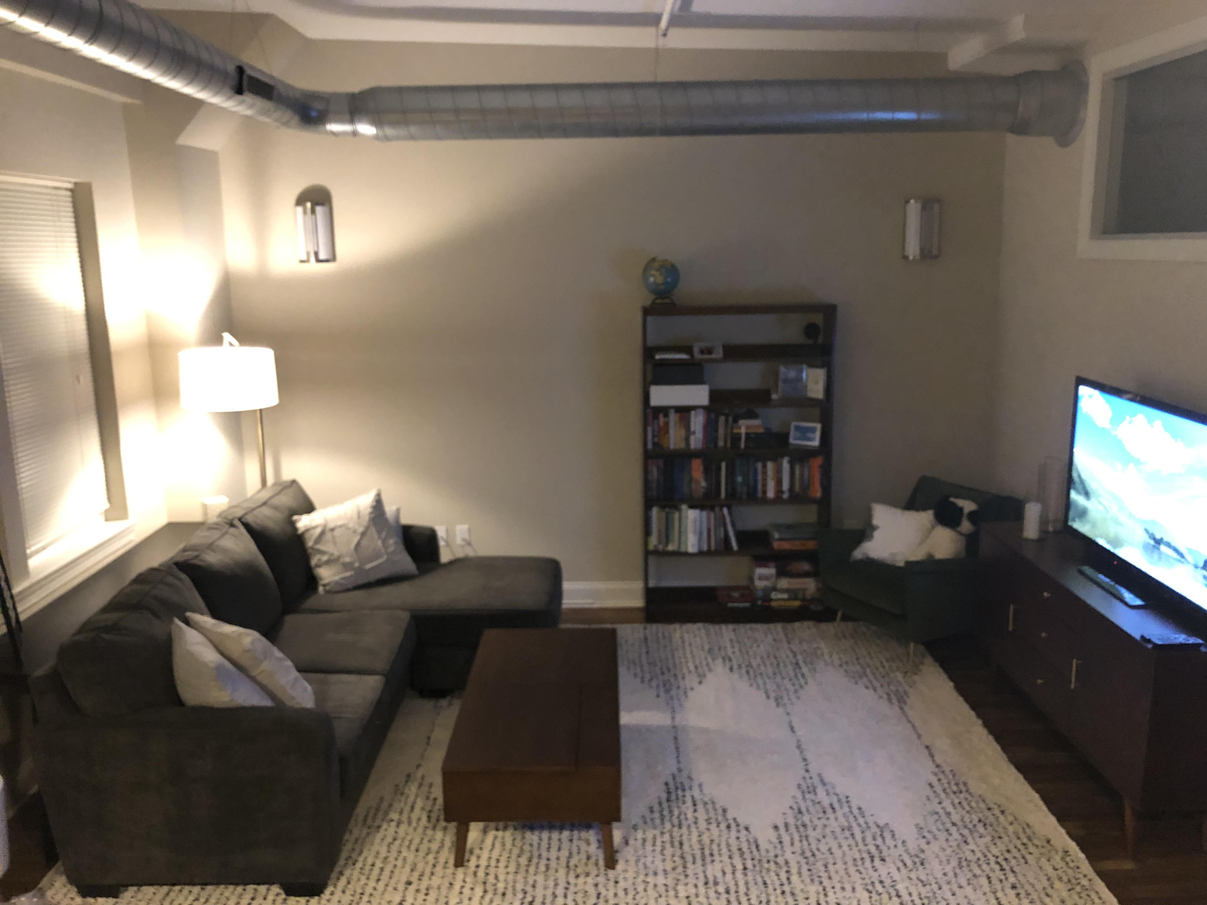 Would a floating shelf look strange next to a bookcase? | Scrolller