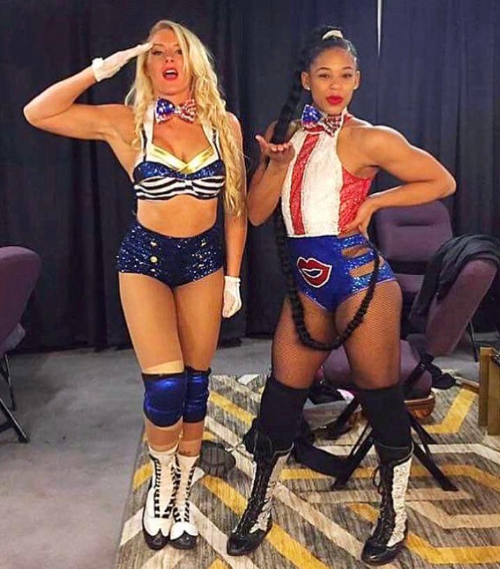 My new fav pegging duo; Lacey Evans & Bianca Belair. I just imagine ...