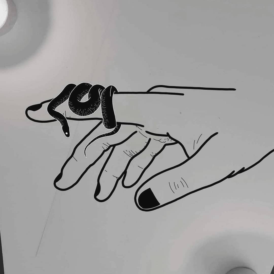 Wrapped Around My Finger, Me, Procreate, 2021 | Scrolller