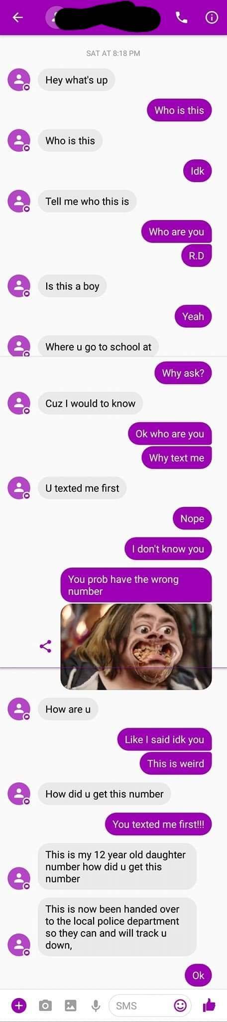 Wrong number.... | Scrolller