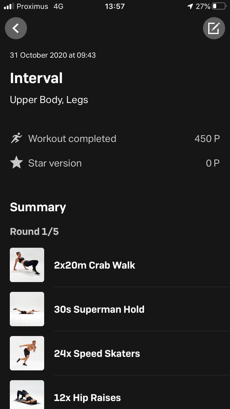 WTF is this crab walk.... I got killed. Triceps are dead. Second journey (Cardio Burn) workout ...