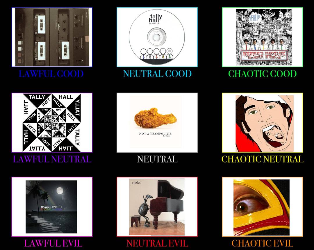 [x-post] Alignment chart of albums made by Tally Hall members | Scrolller