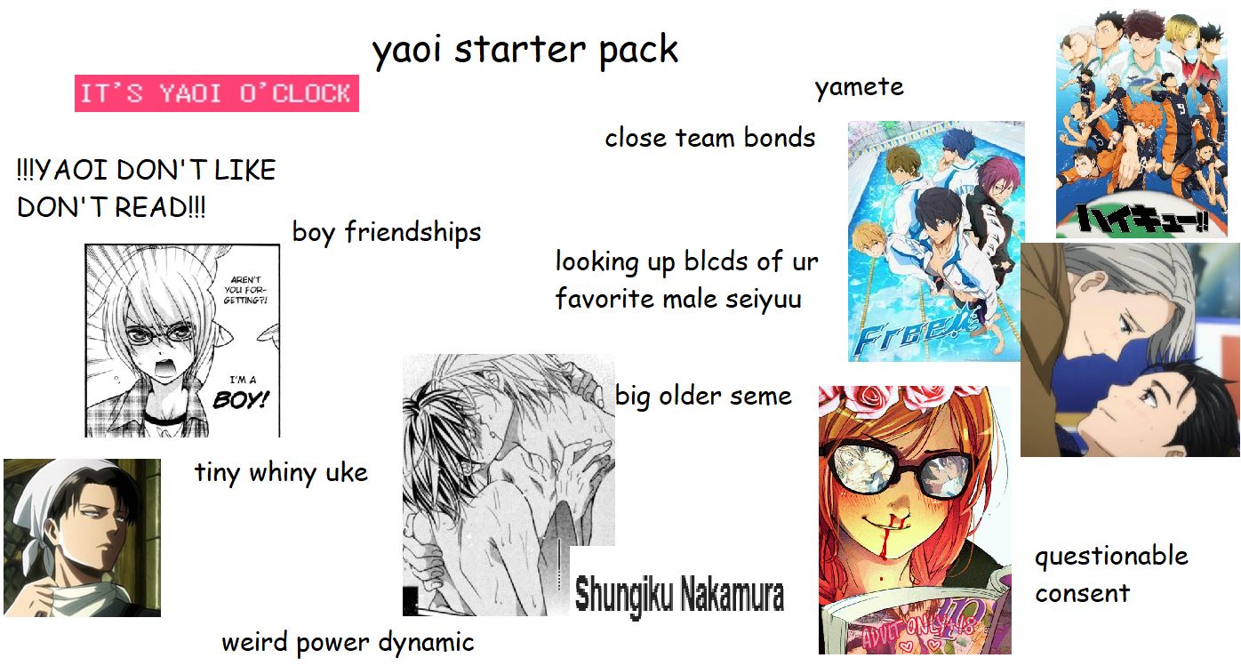 Yaoi Starter Pack | Scrolller