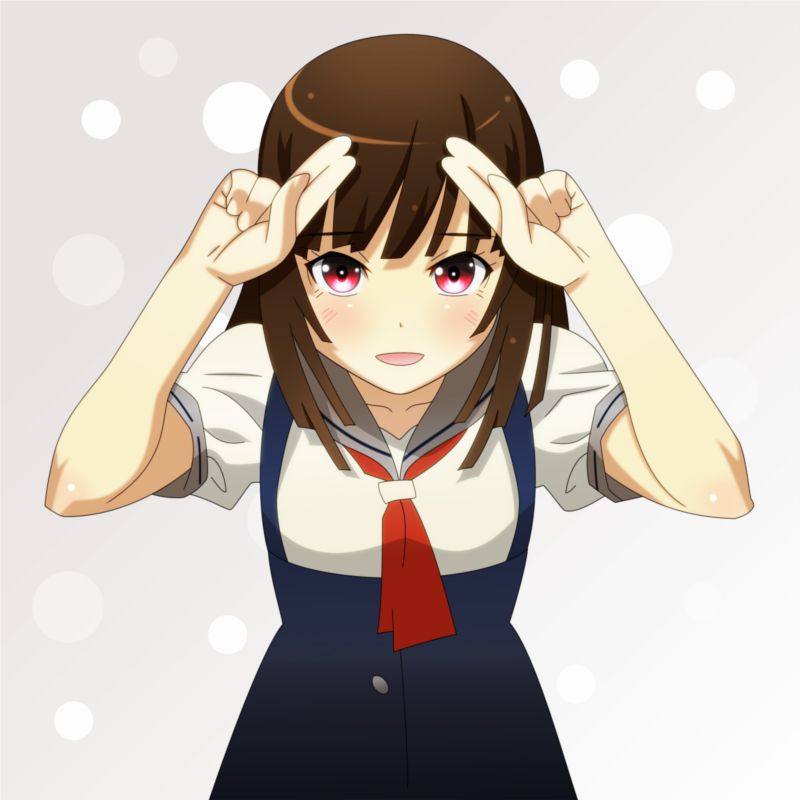 Yay! Koyomi Onii-chan Peace Peace! | Scrolller
