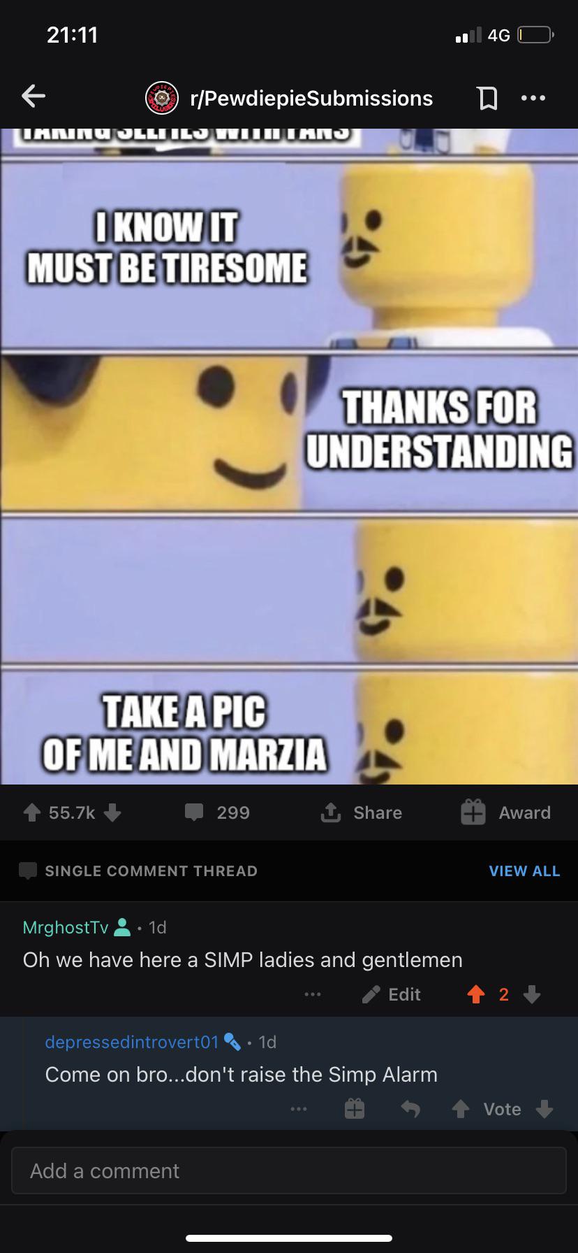 Yeah what a SIMP | Scrolller