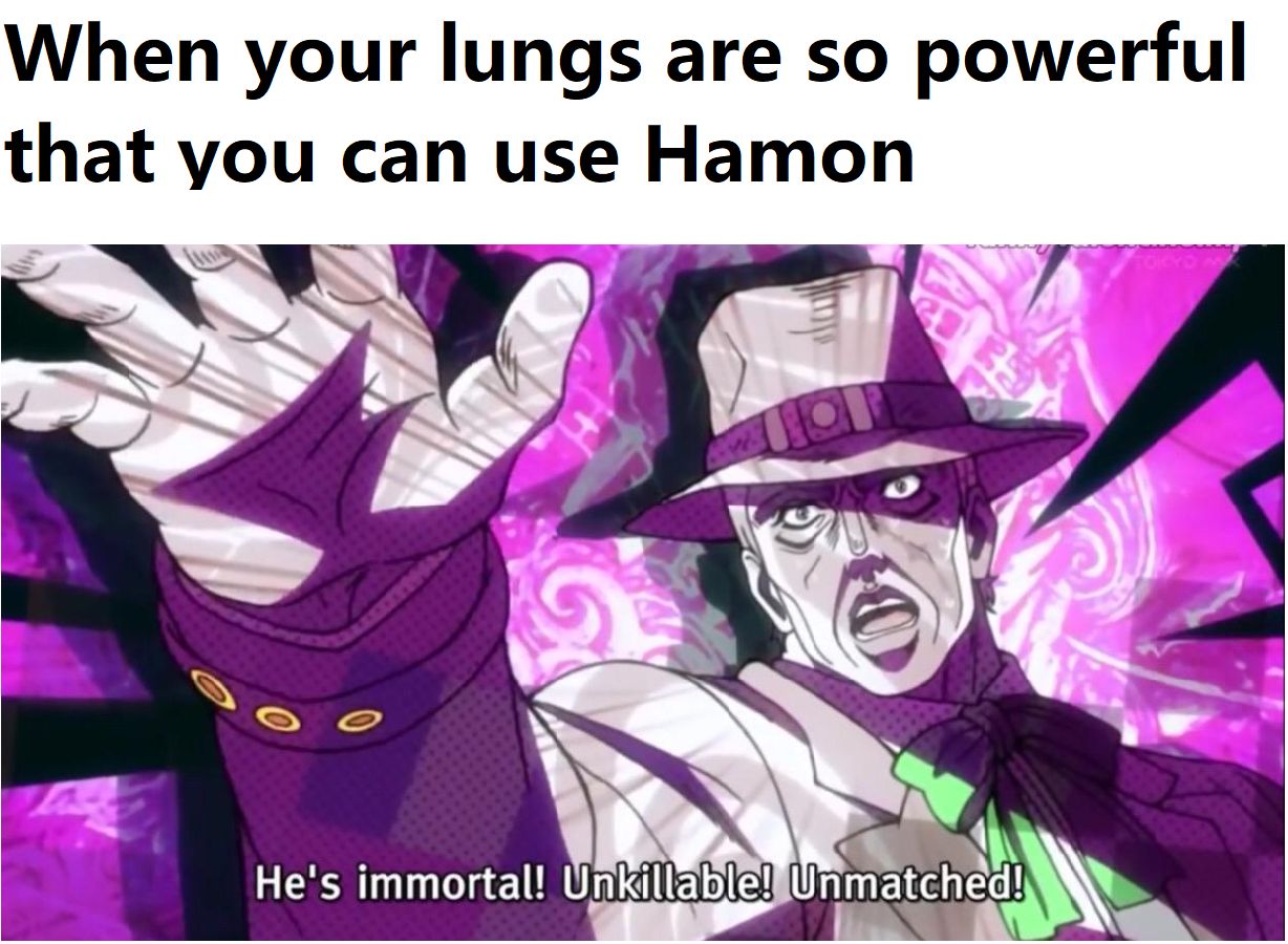 yes, breathing is a Jojo reference | Scrolller