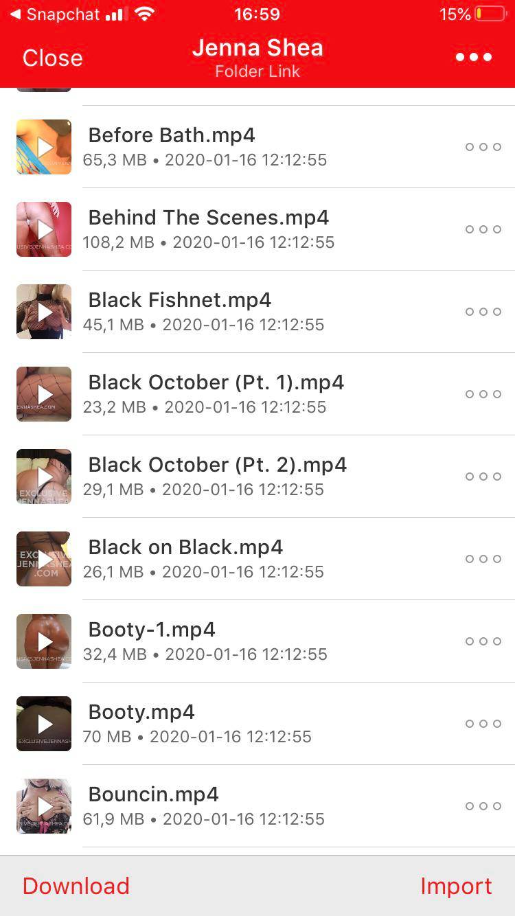 Yo! i got Jenna Sheas MEGA LINK (DM ME if you want it) IT GOT OVER 70+ videos of her! (low price ...