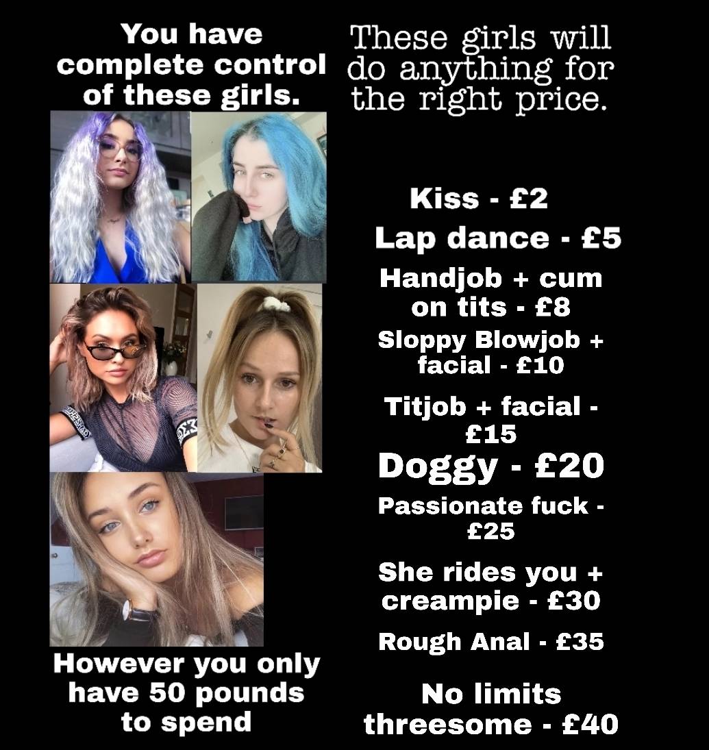 You can pick any girl for any action. However you only have £50 to spend. Feedback appreciated ...