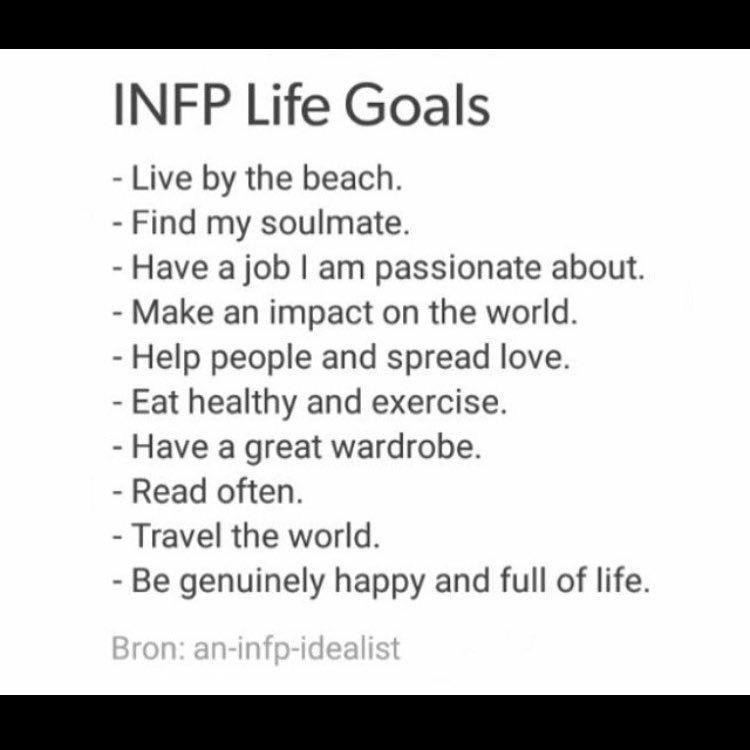 INFP Life Goals | Scrolller