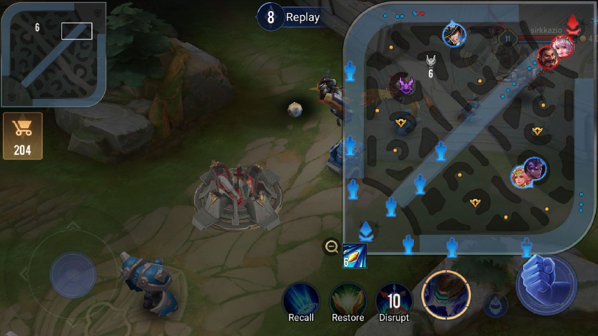 You see the map?? All the enemy towers are gone right??? We have all our towers ok?? Well guess ...