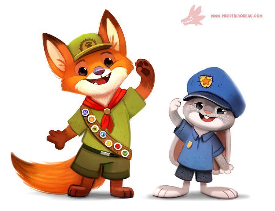 Young Nick and Judy [ Piper Thibodeau] | Scrolller
