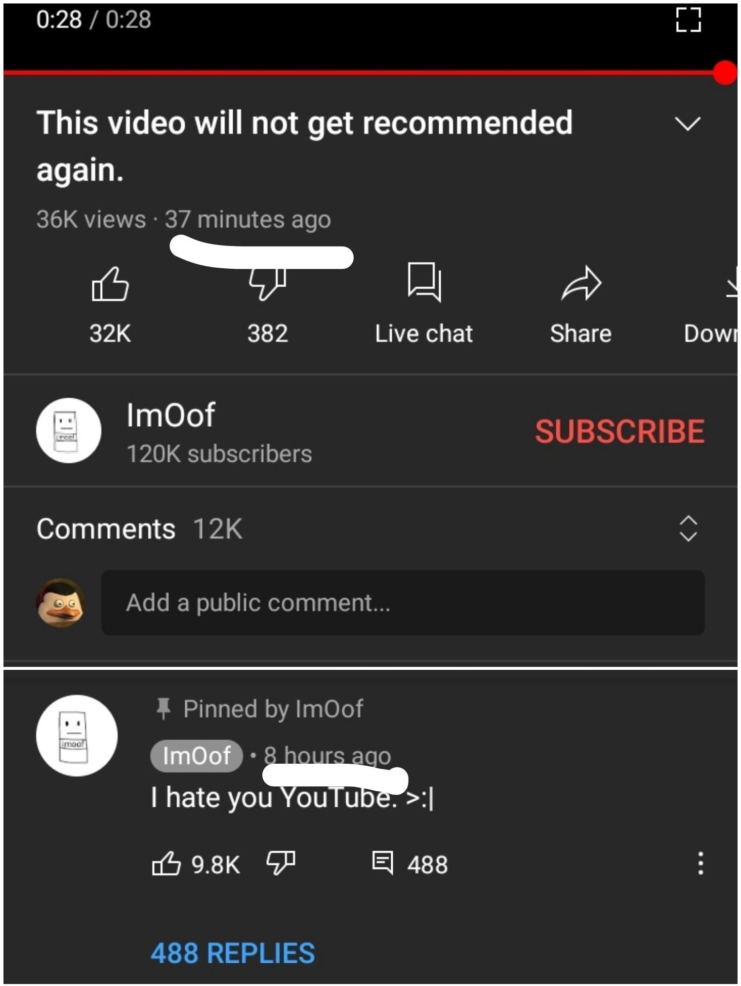 Youtube is drunk again | Scrolller