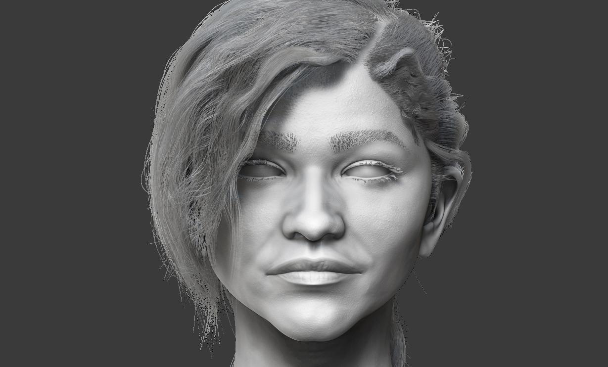 Zendaya likeness, update rendered image | Scrolller