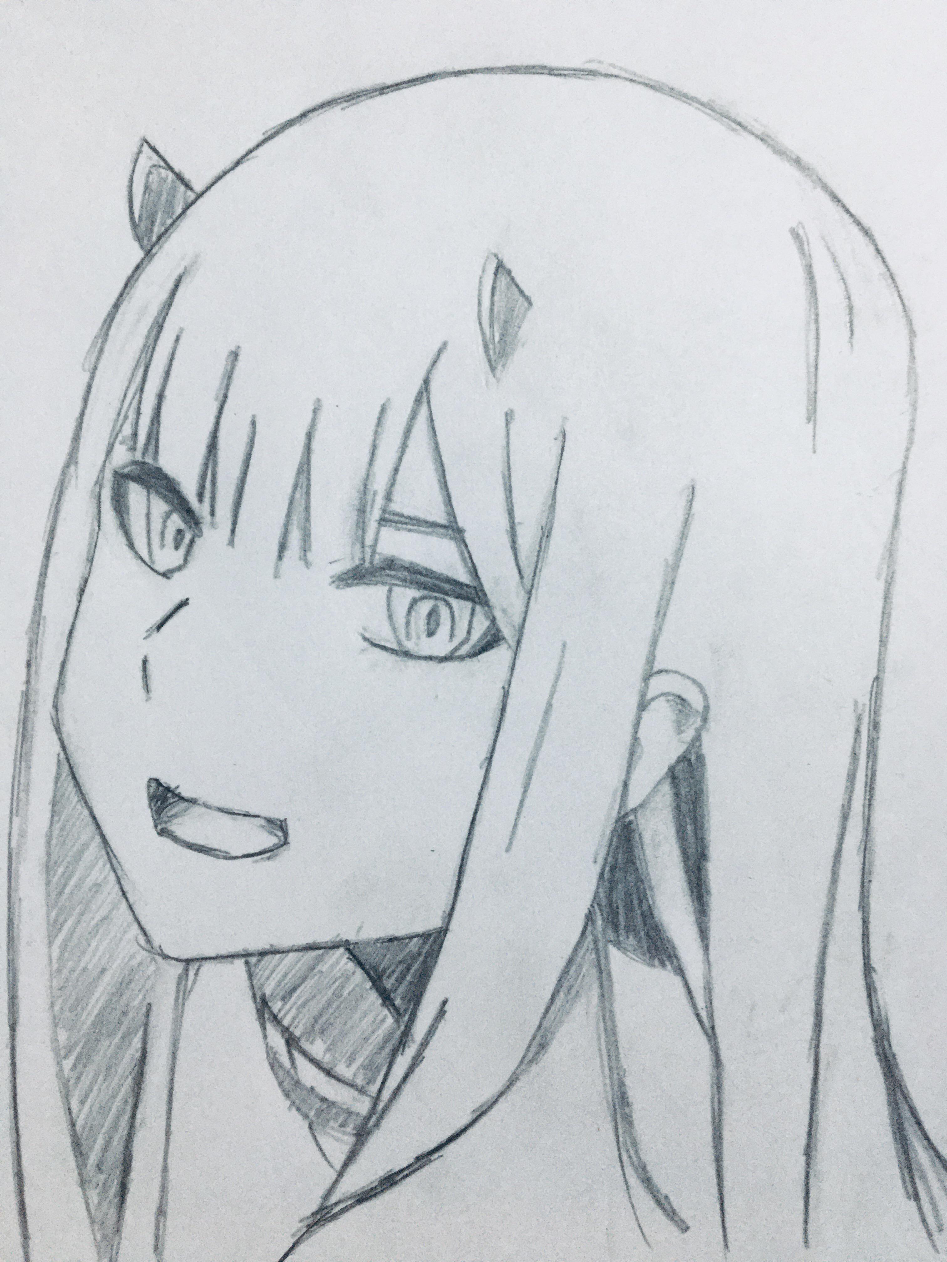 ZeroTwo drawing i made :) | Scrolller