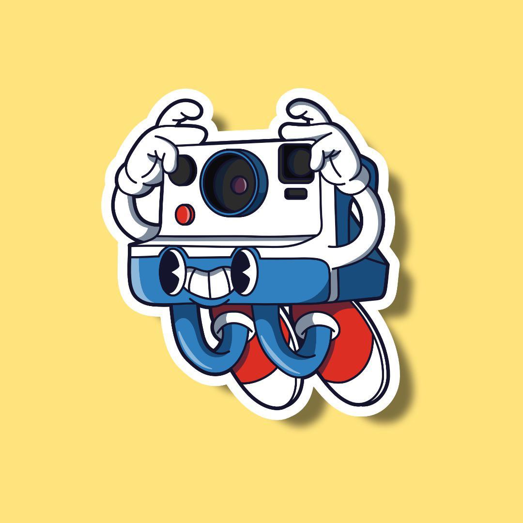 1930s inspired Polaroid camera sticker design | Scrolller