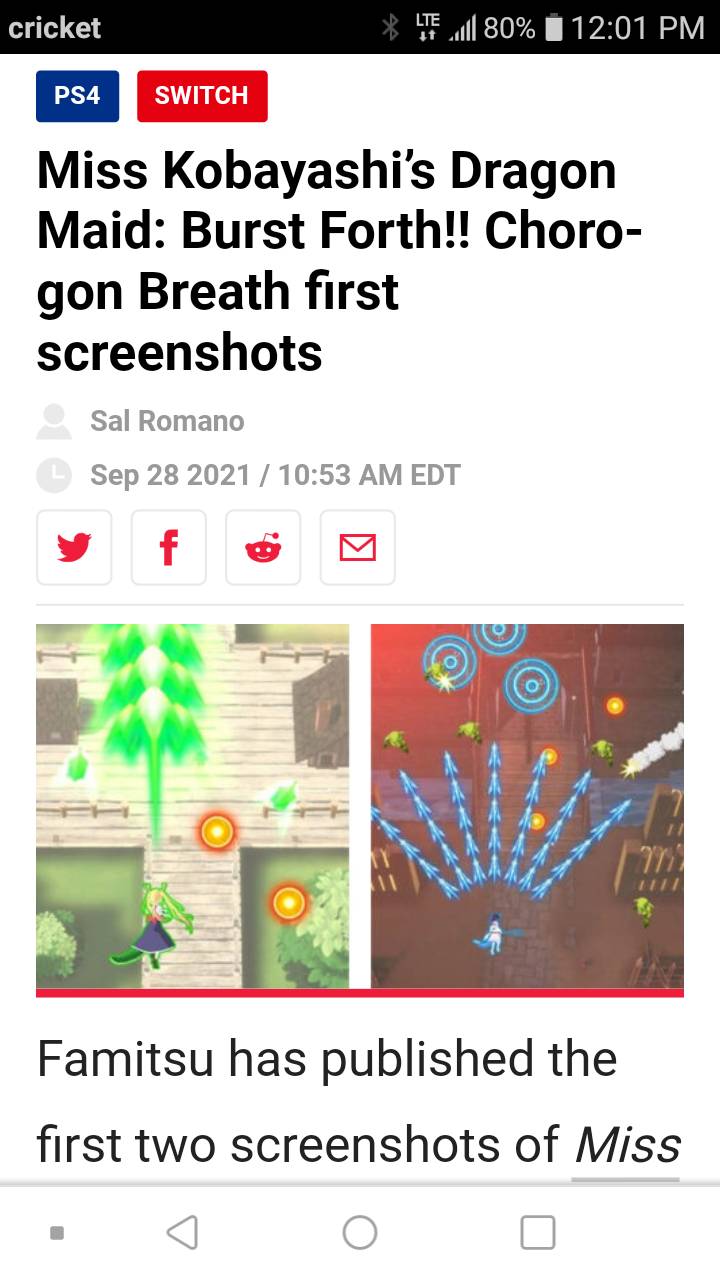 1st screenshot of Dragon maid game | Scrolller