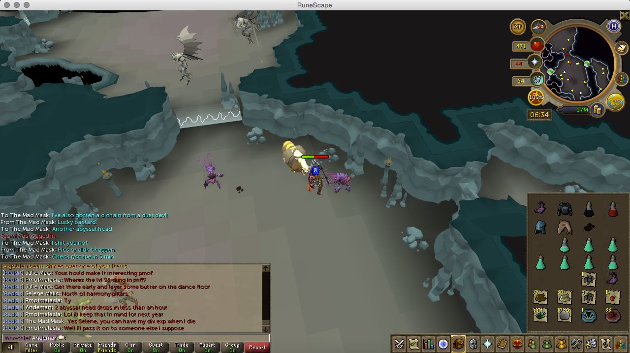 2 abyssal head drops in 1 task. | Scrolller