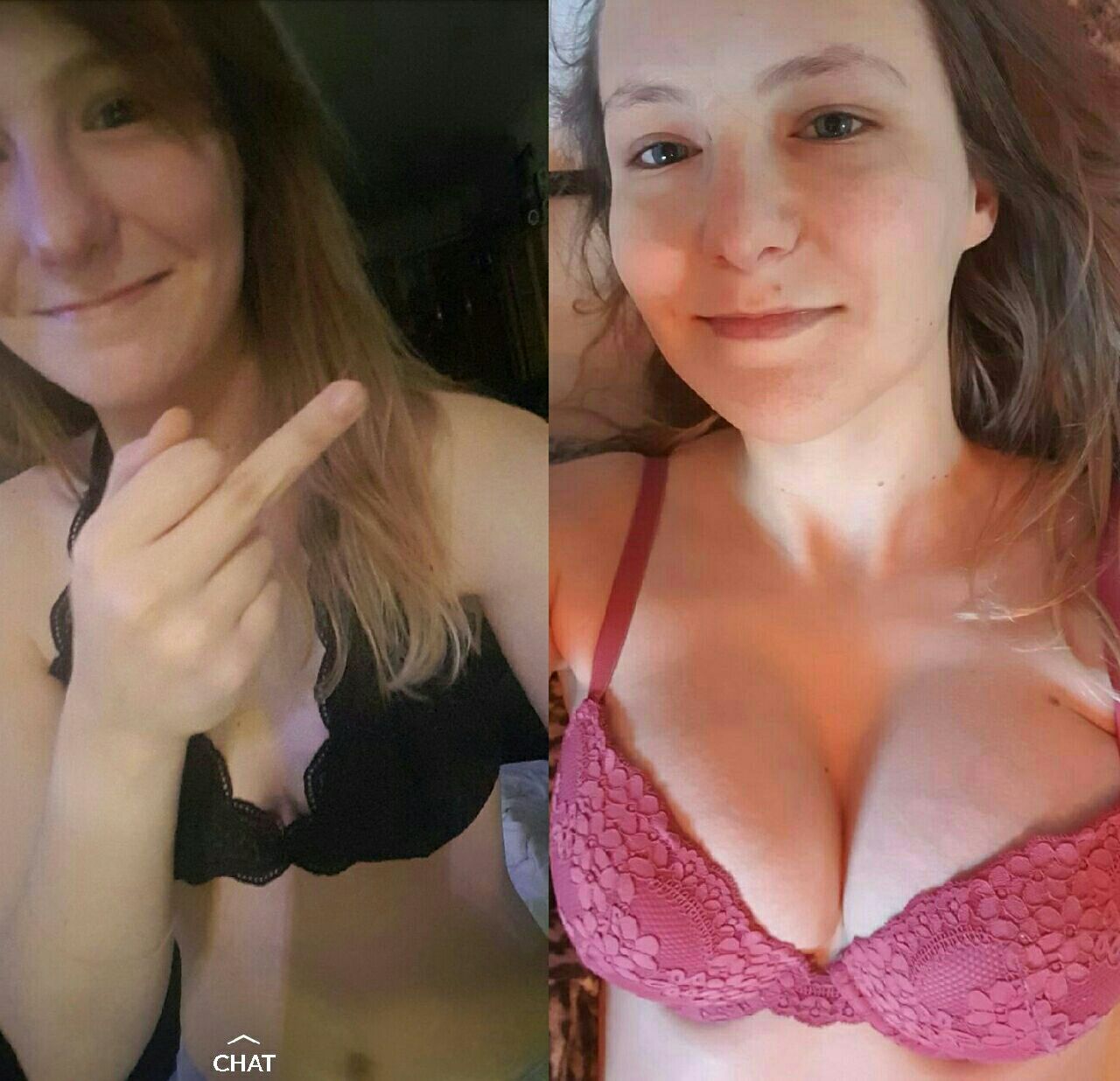 3 years difference... D to F cup | Scrolller