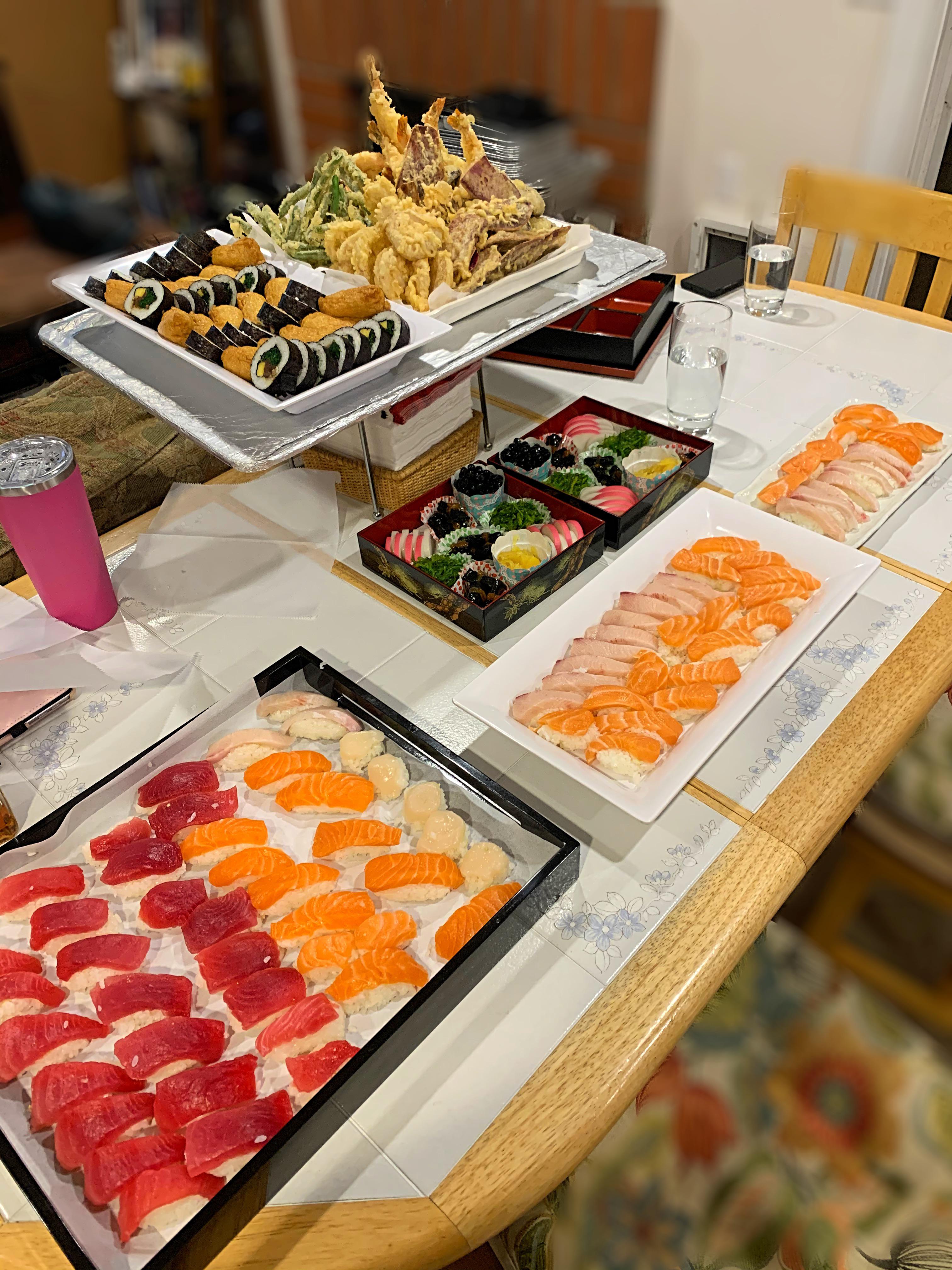 2021 osechi & homemade sushi | Scrolller