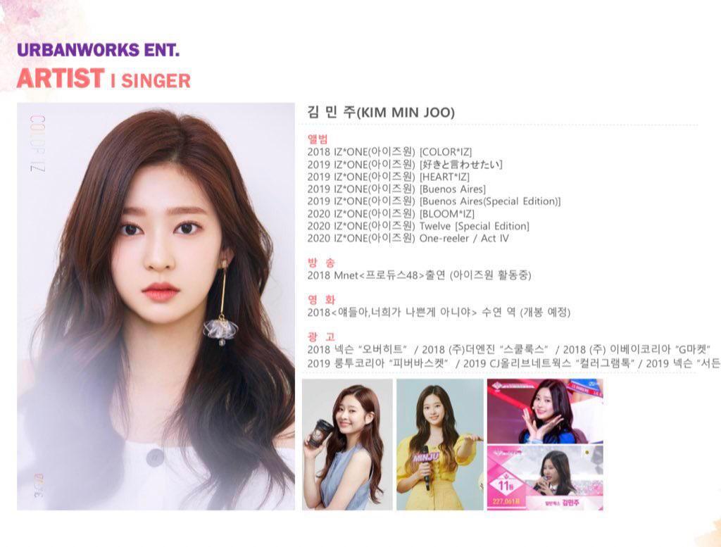 210430 Kim Minju profile Urbanworks website | Scrolller