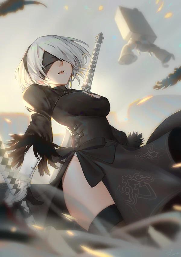 2b (Nier Automata) | Scrolller