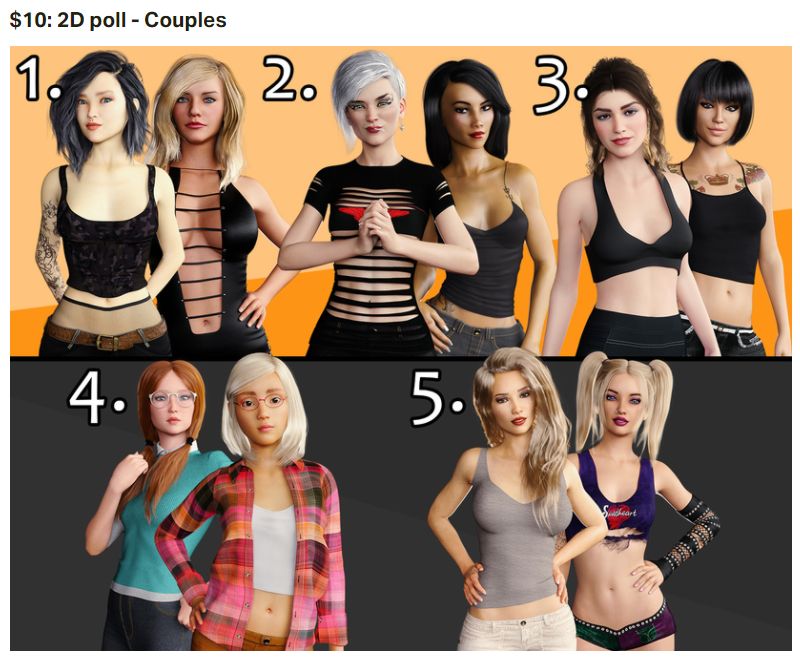 2D Poll Couples | Scrolller