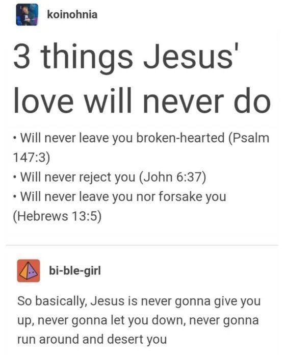 3 things Jesus never does | Scrolller