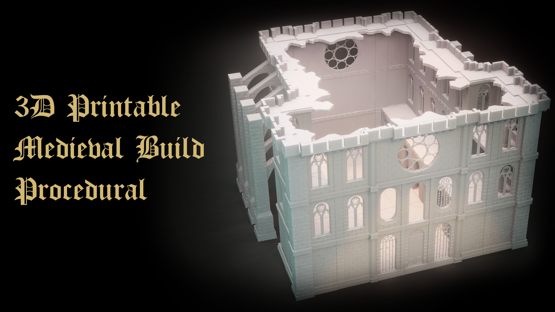 3D Printable Medieval Build Procedural for Boardgames | Scrolller