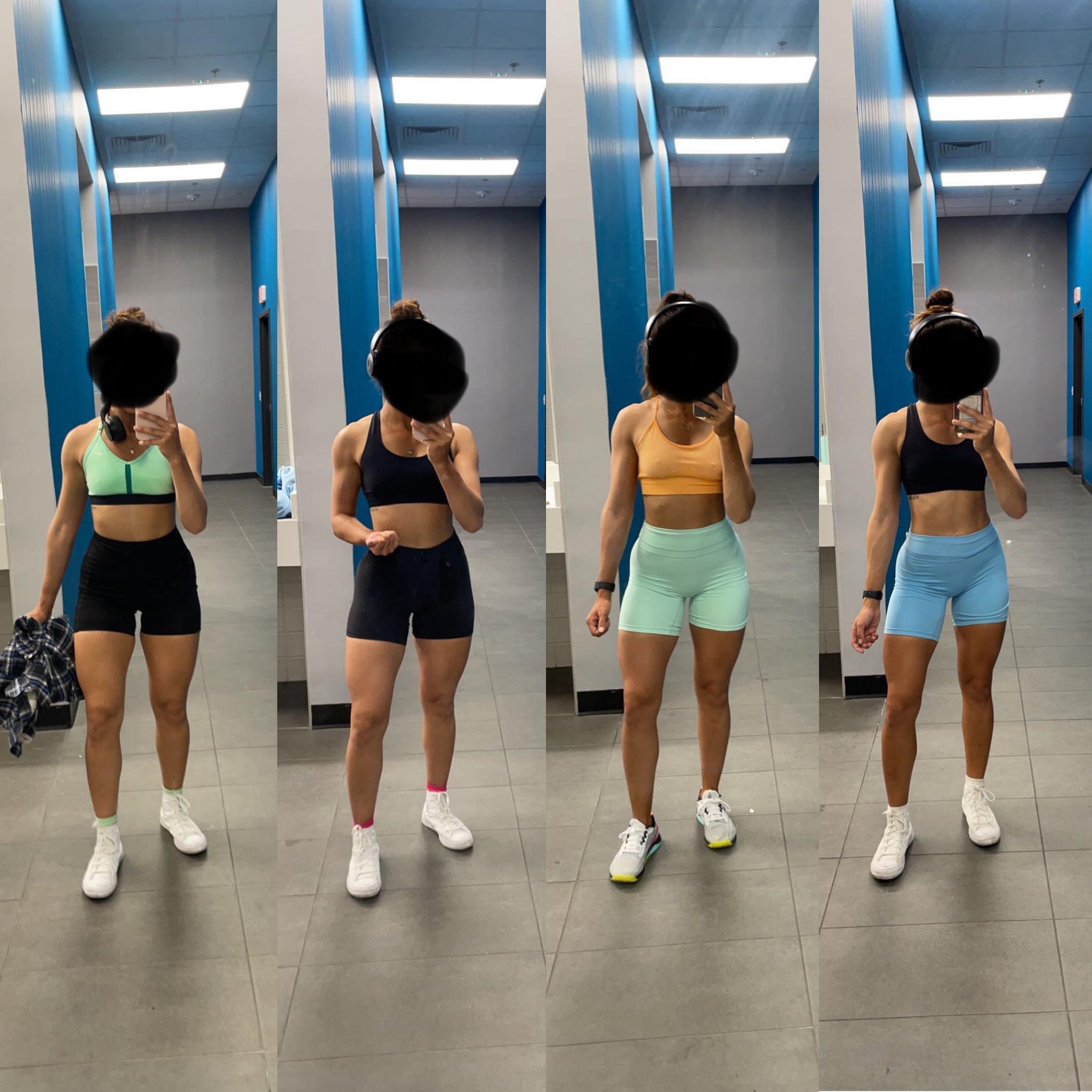 4 month progression of hard work and sticking to a calorie deficit! 😊 | Scrolller