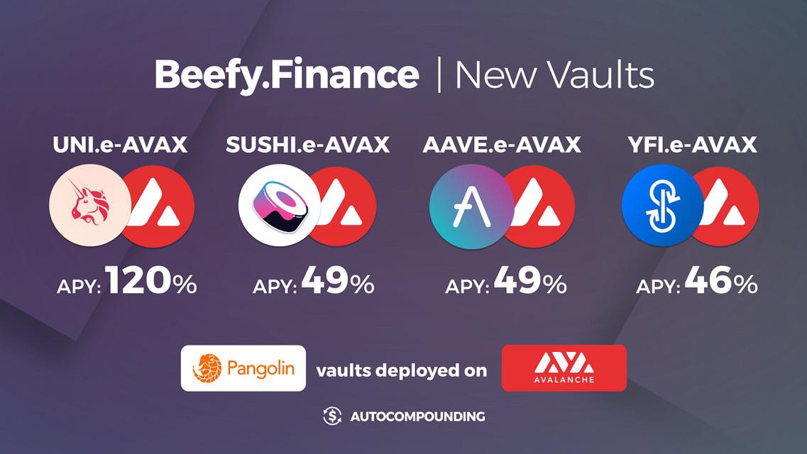4 Pangolin $AVAX LPs on Beefy Finance | Scrolller