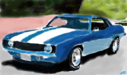 69 Chevy Camaro, Me, Digital, 2021 | Scrolller