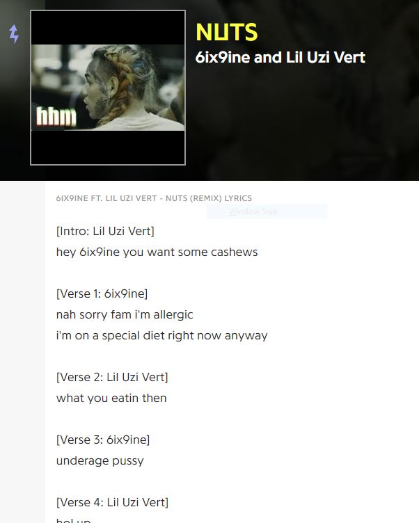 6ix9ine and Lil Uzi Vert - NUTS | Scrolller