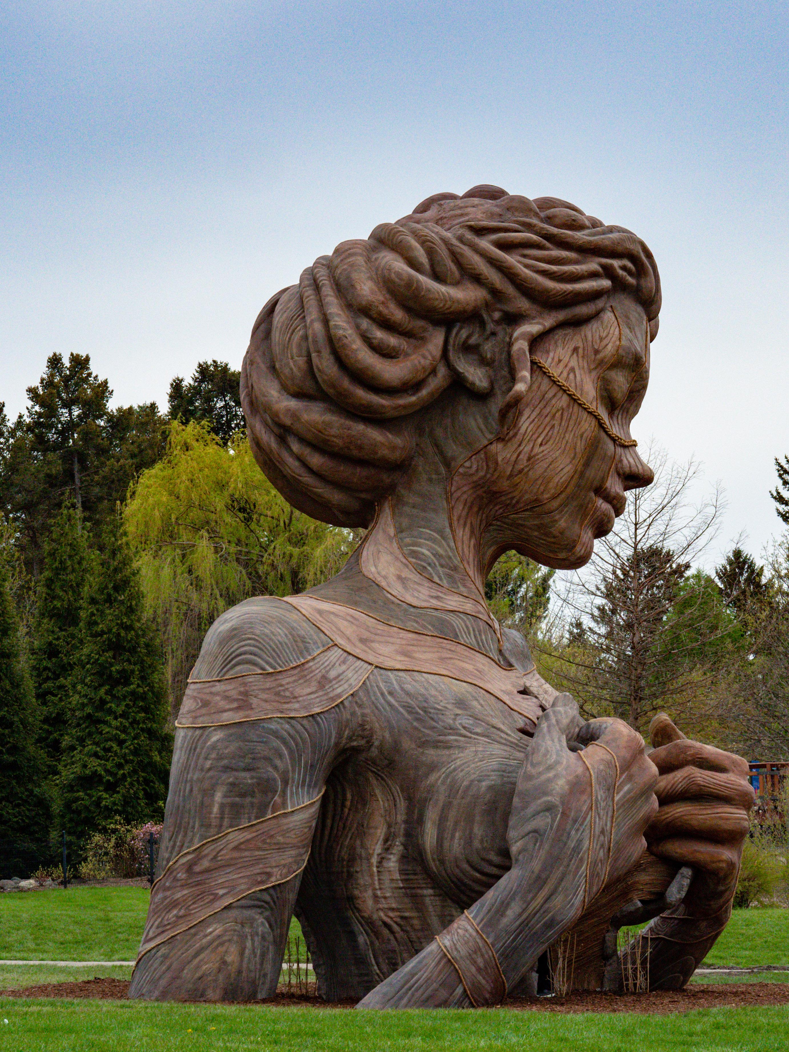 A Beautiful 20ft Wooden Sculpture | Scrolller